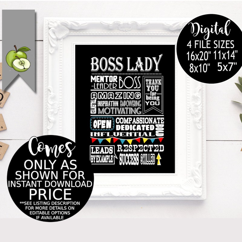 Boss Lady Certificate - Etsy
