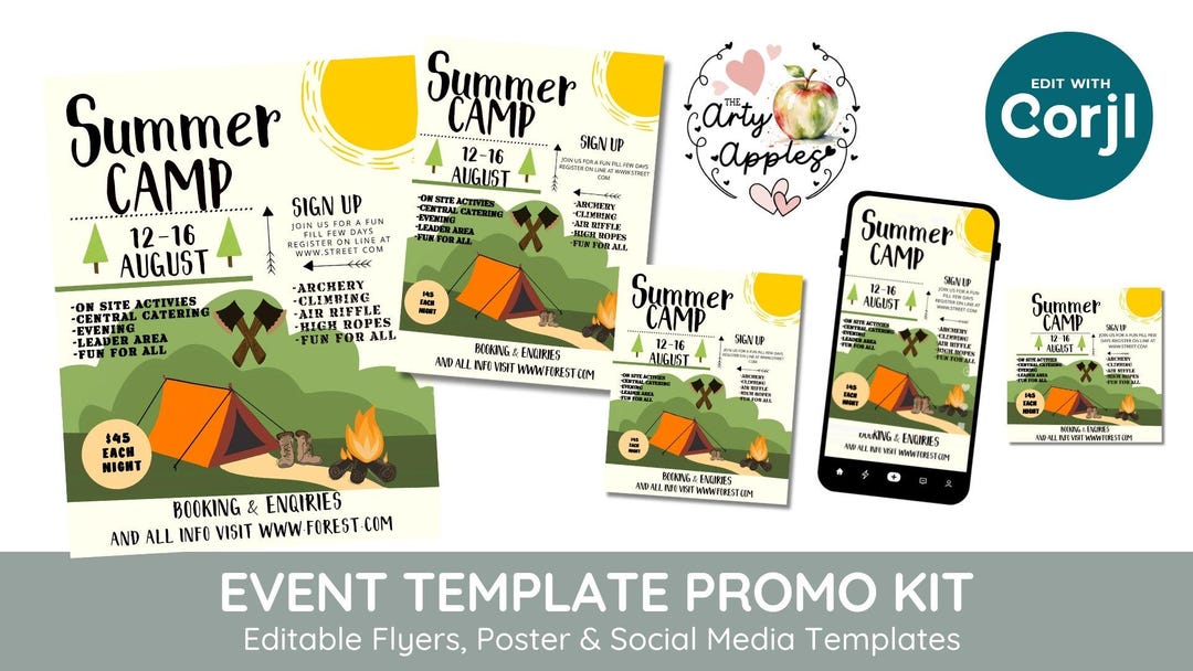 Camping Out Flyer, Spring Camp, Camping Theme, Spring Break Poster ...