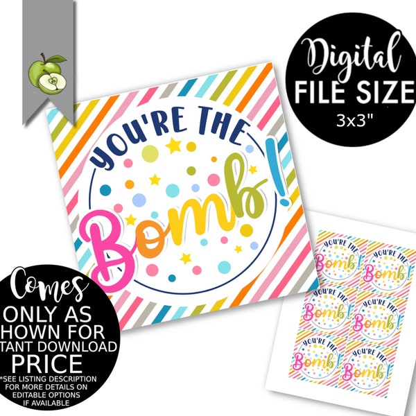 Bath Bomb Labels - Etsy