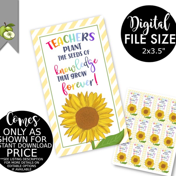 Teachers Plant Seeds - Etsy