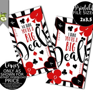 Deck of Cards, Thank You, We Think Your a Big Deal, Playing Cards Gift ...