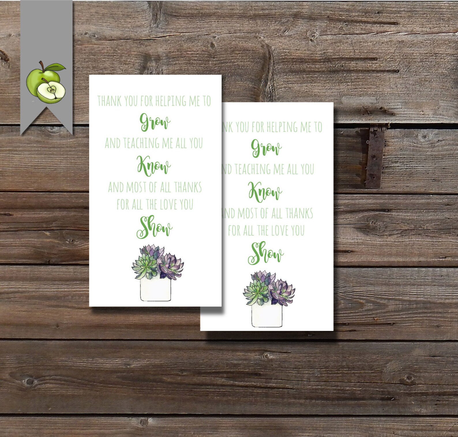 Thanks for Helping Me Grow Plant Gift Tag Teacher Gift Tag | Etsy