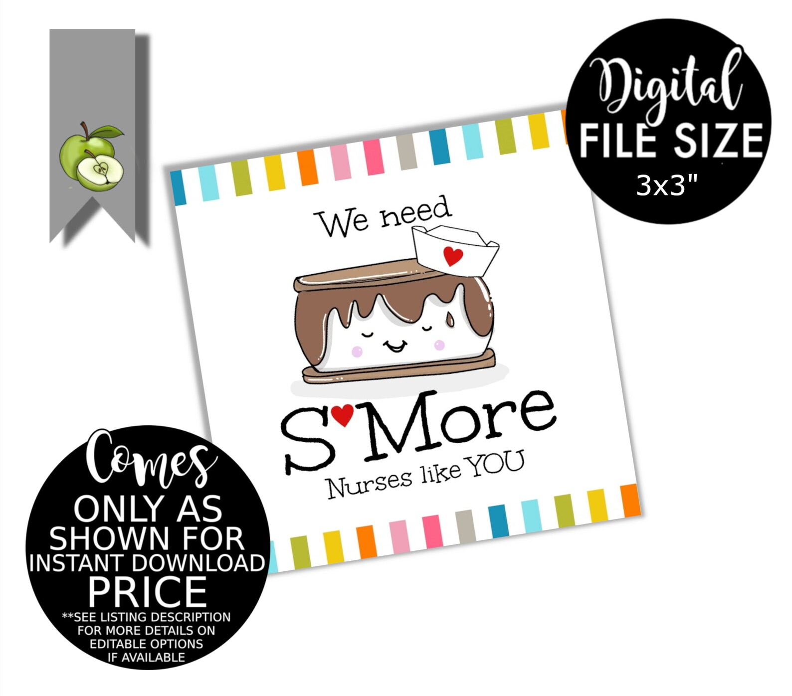 We need S'More Nurses like you gift tag Nurse SMore tag | Etsy