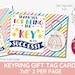 Editable Key to Our Success, Employee Gift Tags, Keyring Keychain Tag ...