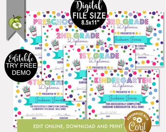 4th Grade Diploma - Etsy