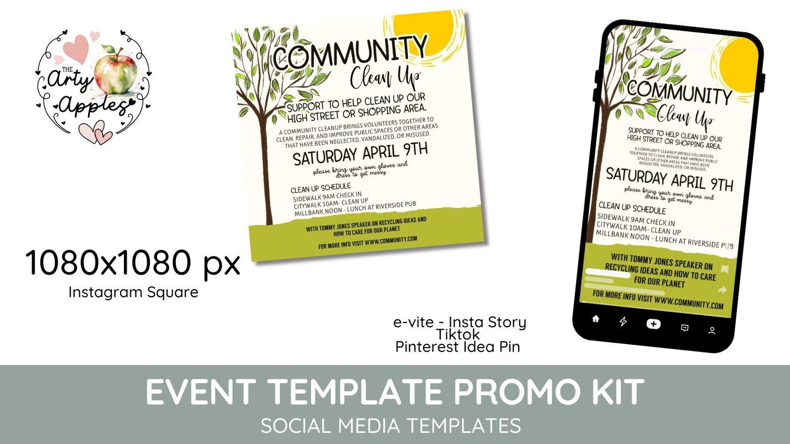 Editable Community Clean up Theme, Tidy up Streets , Green Issues ...