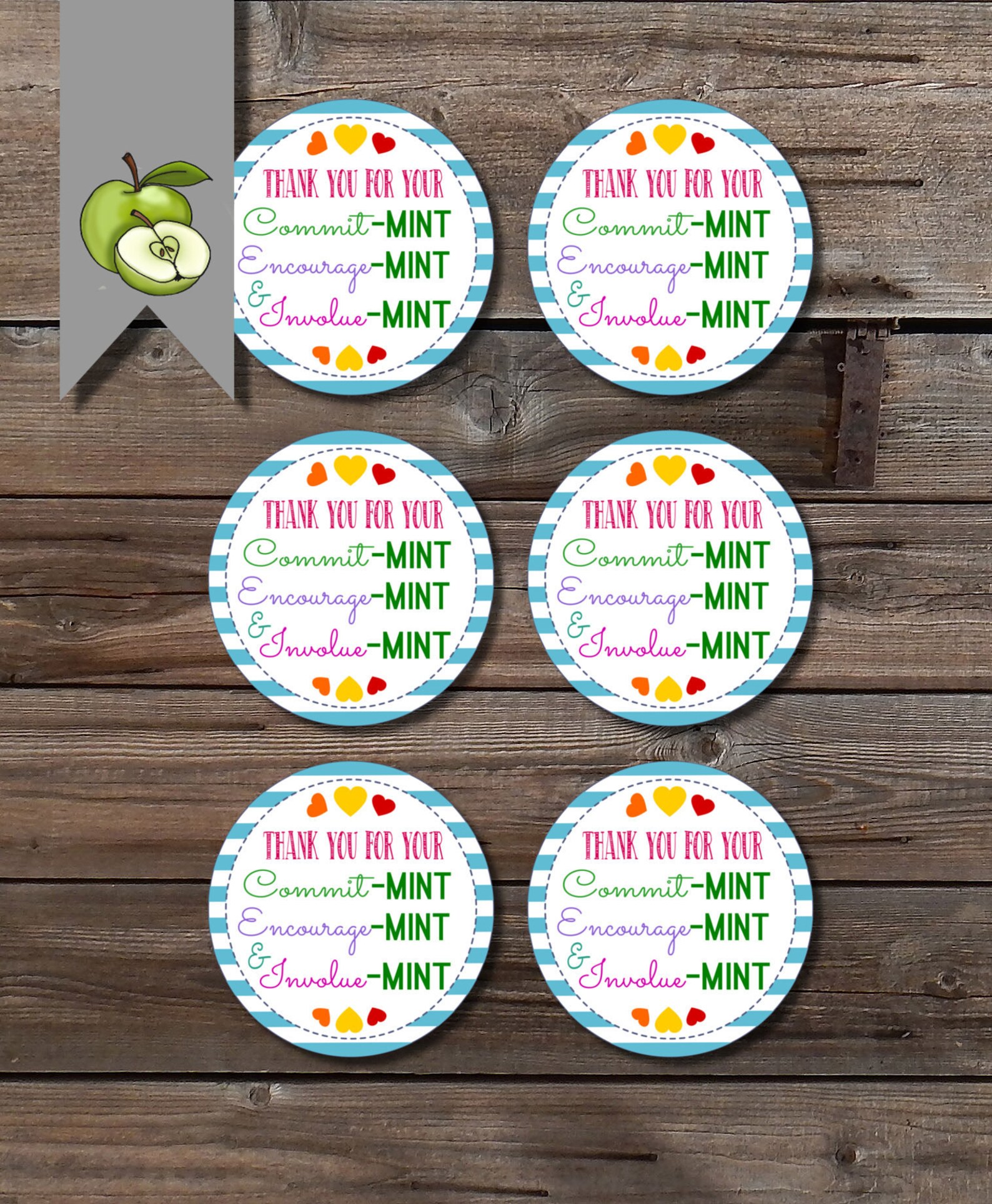 Thank You for Your Commitment Gift Tag Boss Mint Gift Tag - Etsy