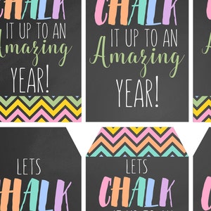 Lets Chalk It up to an Amazing Year Gift Tag End of Year | Etsy