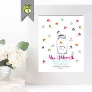 Firefly Teacher Appreciation Class Gift, Custom, Teacher Light, Thank ...