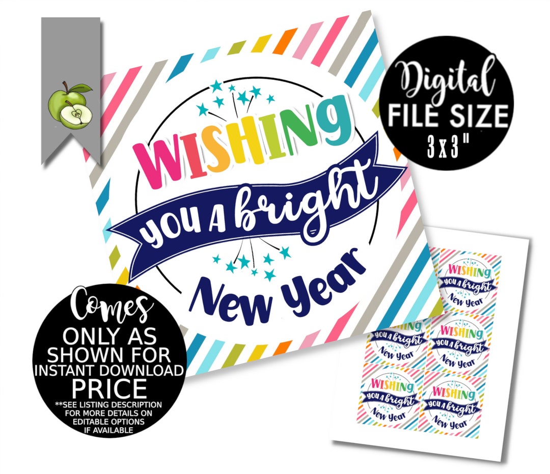 Wishing You a Bright New Year, New Teacher Tag, Teacher Back to School ...