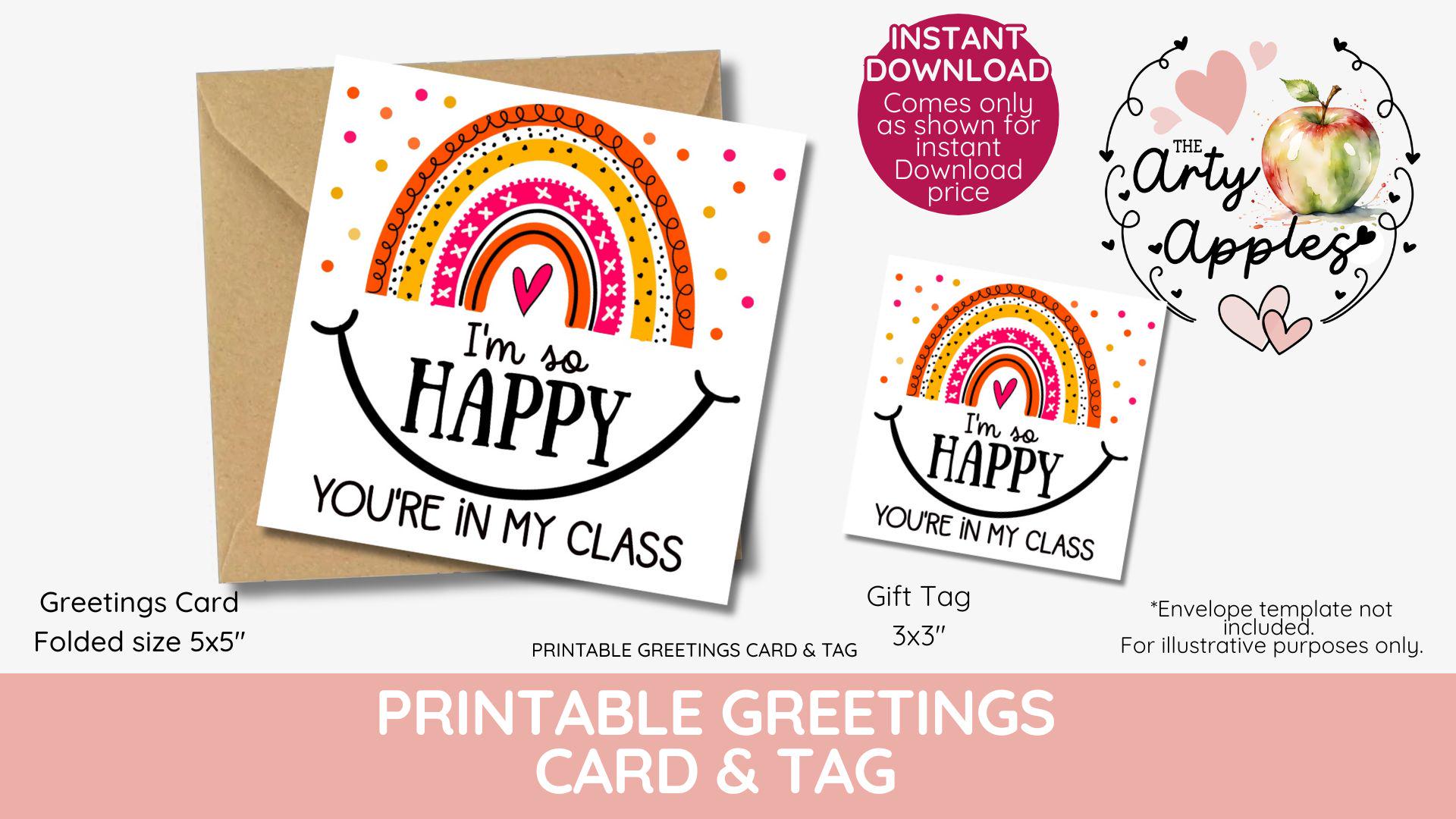 Teacher Gift Tags, Classroom Valentine's Day, Printable (digital ...