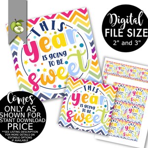 This Year is Going to Be Sweet Printable Gift Tag, Instant Download ...