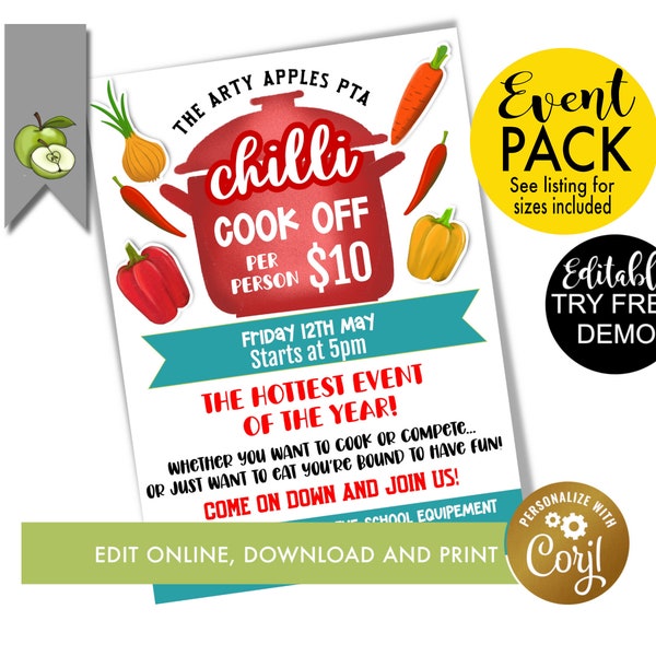 Cook off Invitation - Etsy