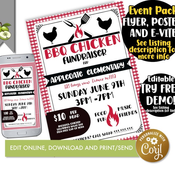 Bbq Ticket Template - Etsy