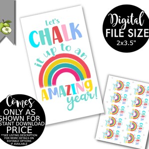 Lets Chalk It up to a Great Year, Sidewalk Chalk, End of Year Teacher ...