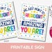 We Want to Highlight How Amazing You Are! Teacher Appreciation 8.5x11, Staff Thank You ...