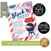 Editable 4th of July Block Party Invitation, Family Barbecue ...