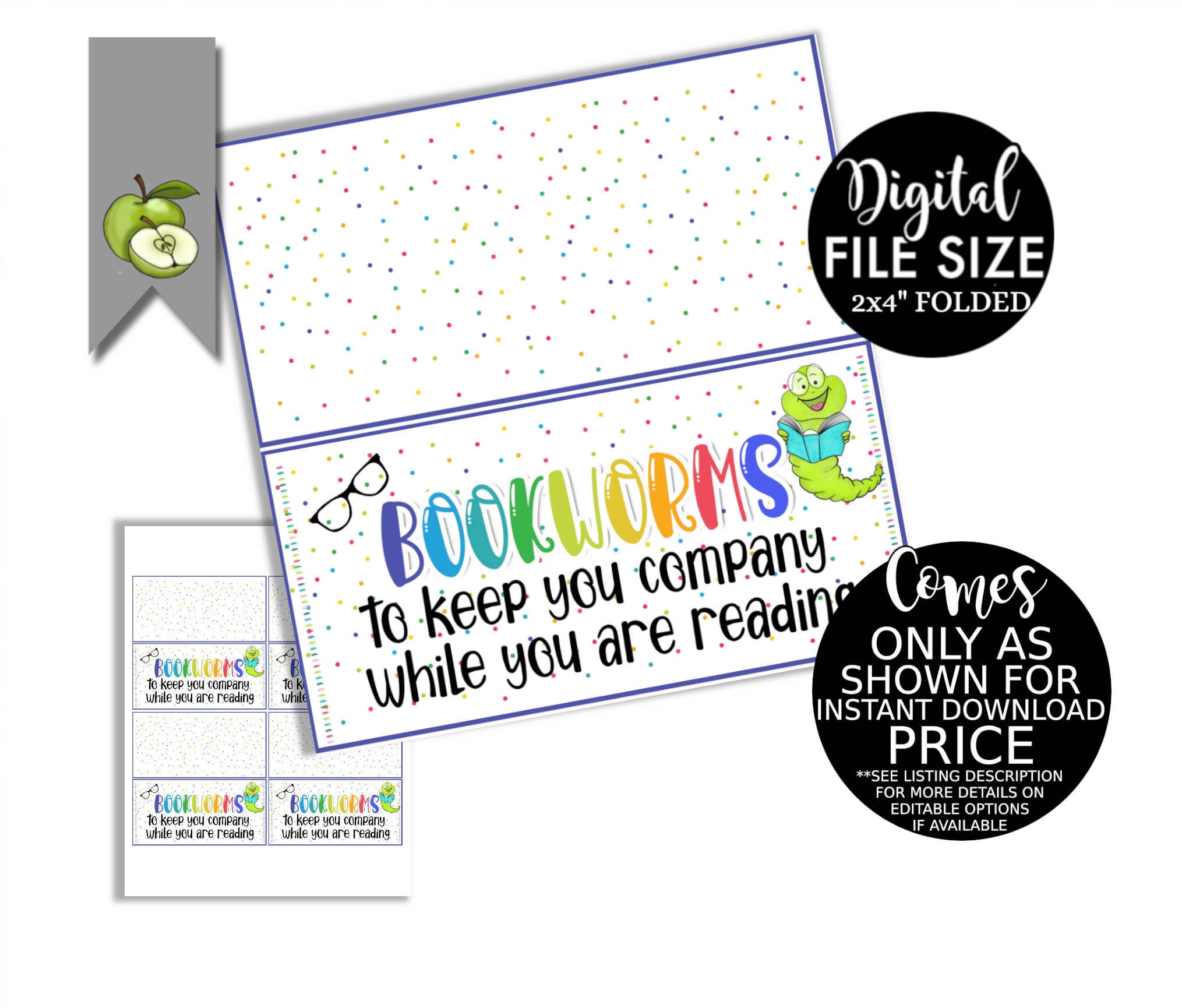 Bookworms Topper to Keep You Company While You Are Reading - Etsy