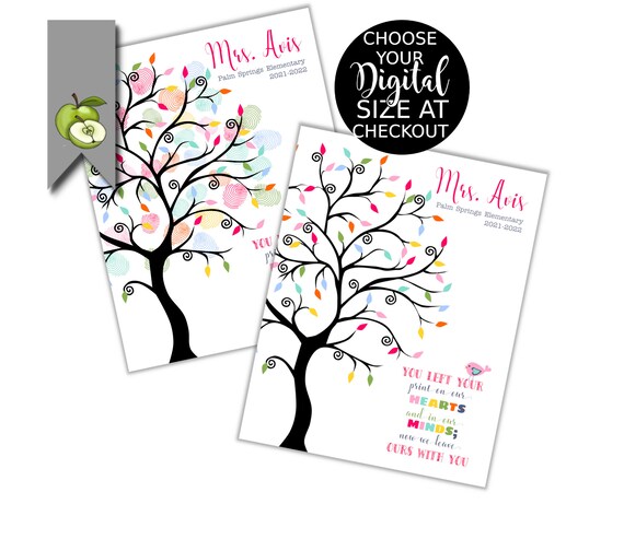 Greeting Cards Paper printable editable tree Thank you Rainbow ...