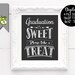 Graduation is Sweet Graduate Sign Grad Party Grad Treat - Etsy