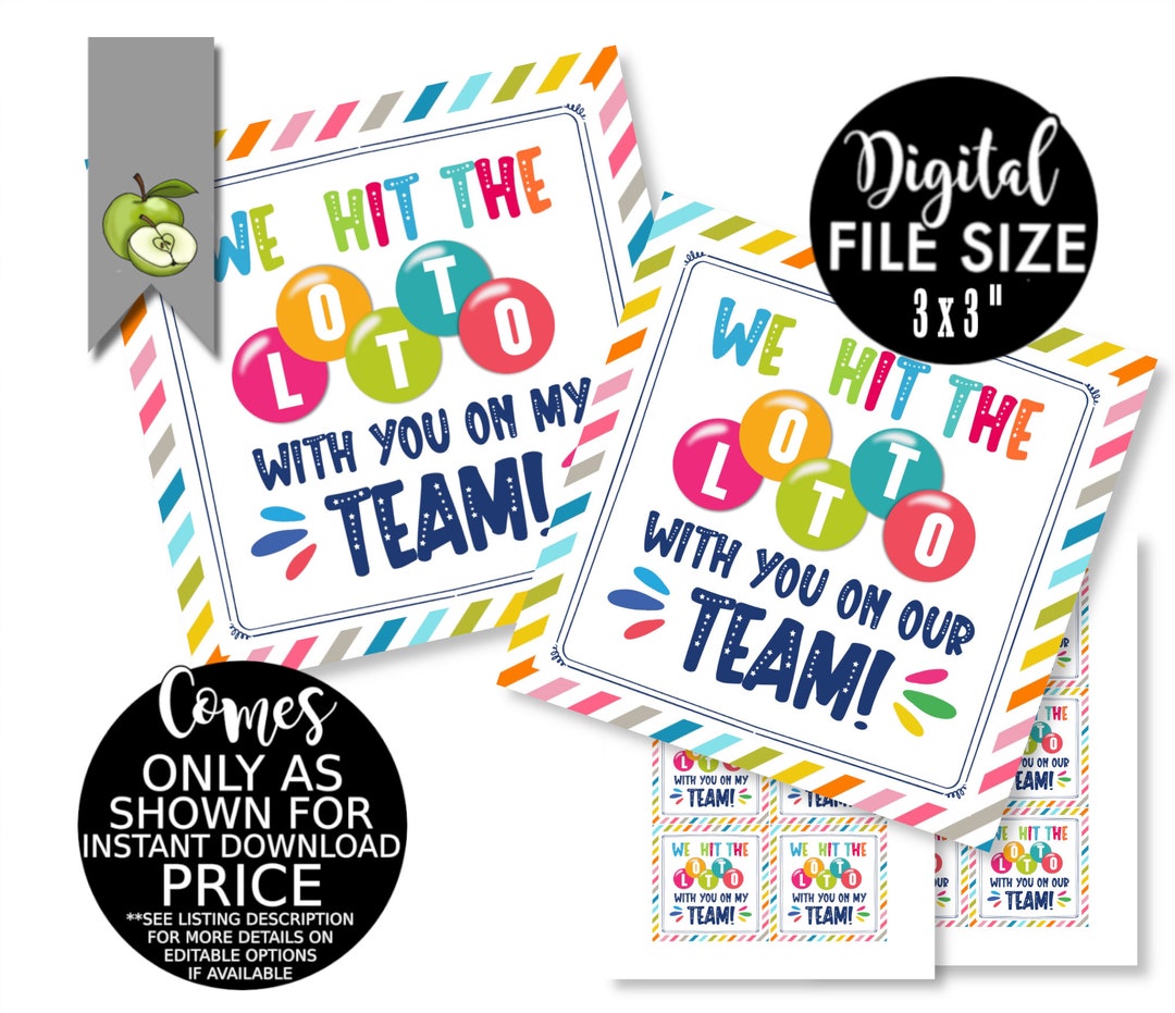 We Hit the Lotto With You on Our Team! I Hit the Lotto With You on My ...