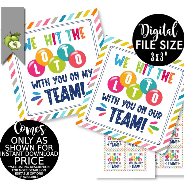 I Won the Lotto Having You as My Teacher - Etsy