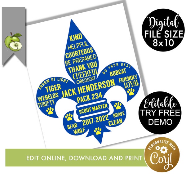 Cub Scout Printables - Etsy