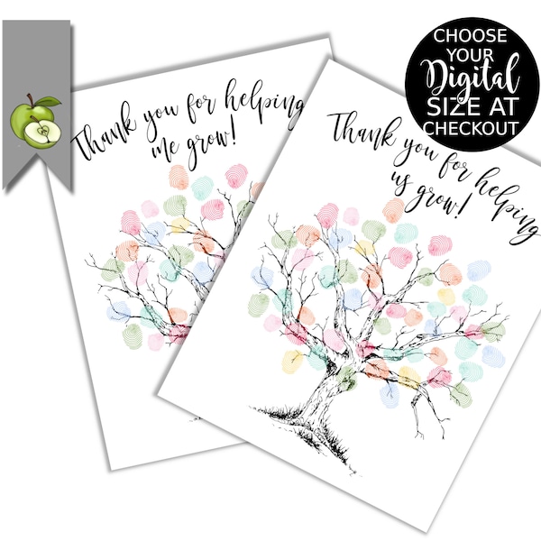 Fingerprint Tree - Etsy