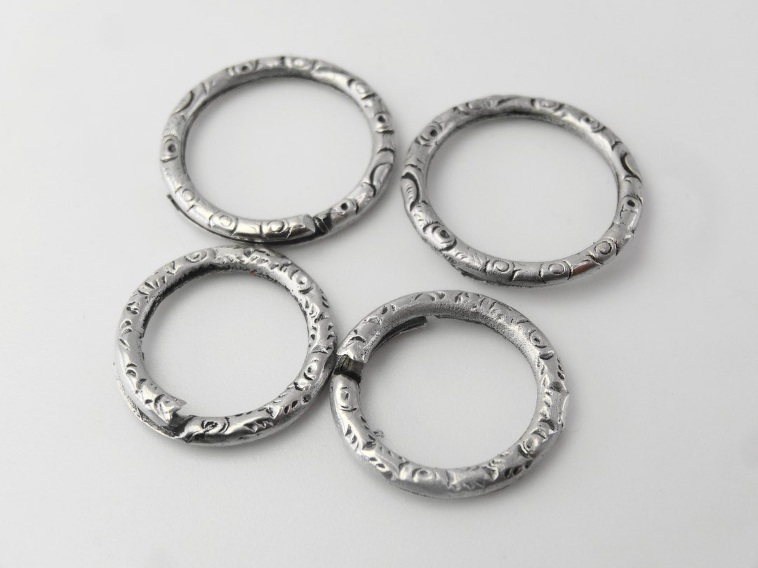 Beautiful Set of Four Silver Split Rings - Etsy