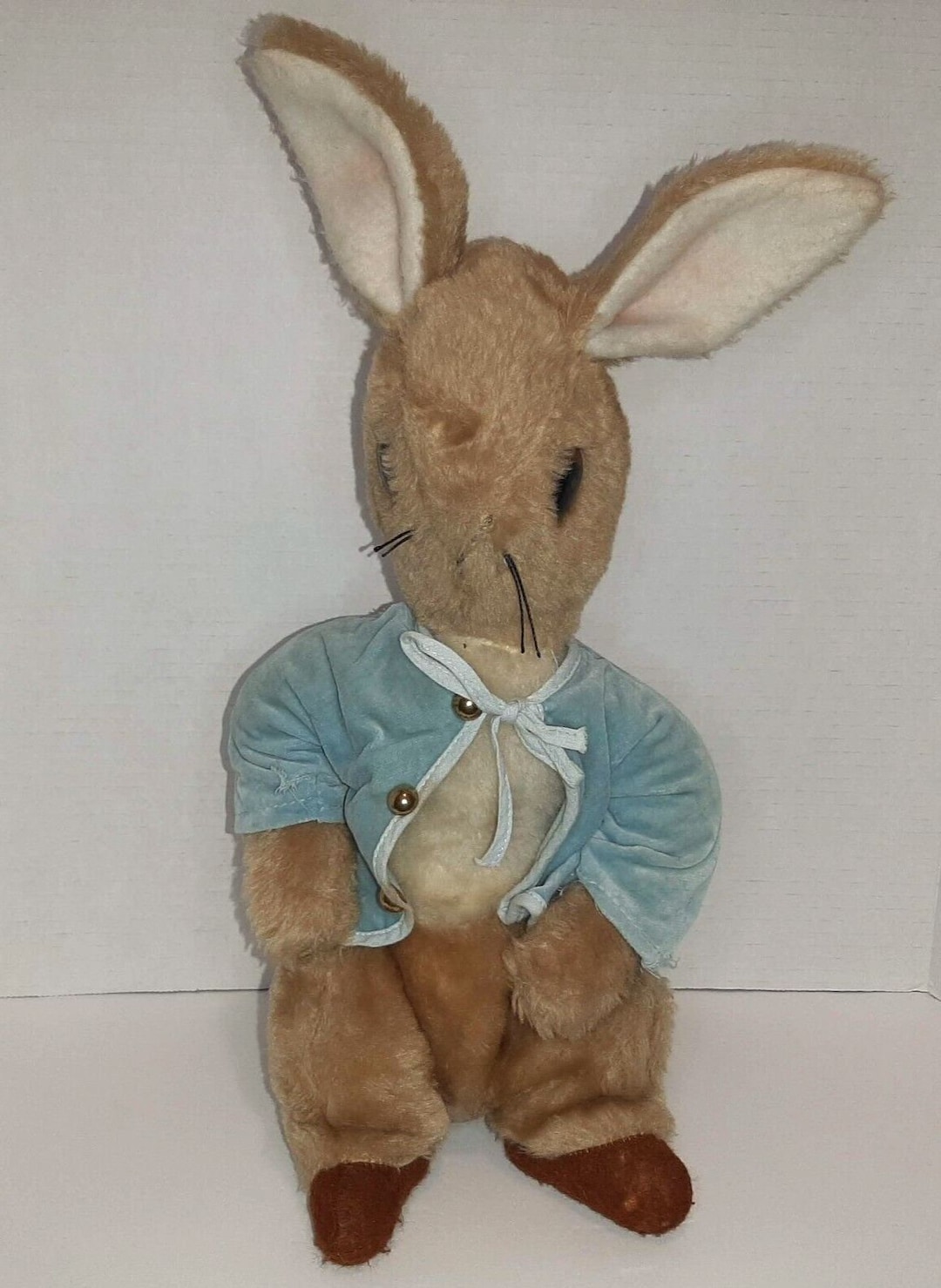 Eden Peter Rabbit 16 Beatrix Potter Stuffed Animal Plush Vintage Blue ...