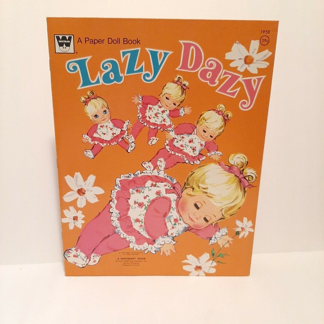 Vintage Lazy Dazy Ideal Rare Paper Doll Book 1973 New Whitman Etsy