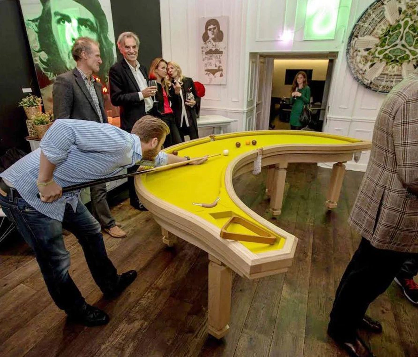 Banana Pool Table, Custom Shaped Pool Tables - Etsy