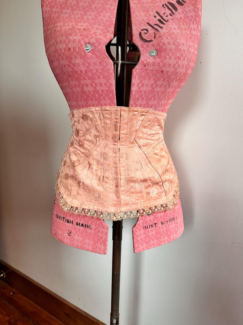Vintage 1940s French Sirene Corset Waspie Suspender Girdle Approx UK8 ...