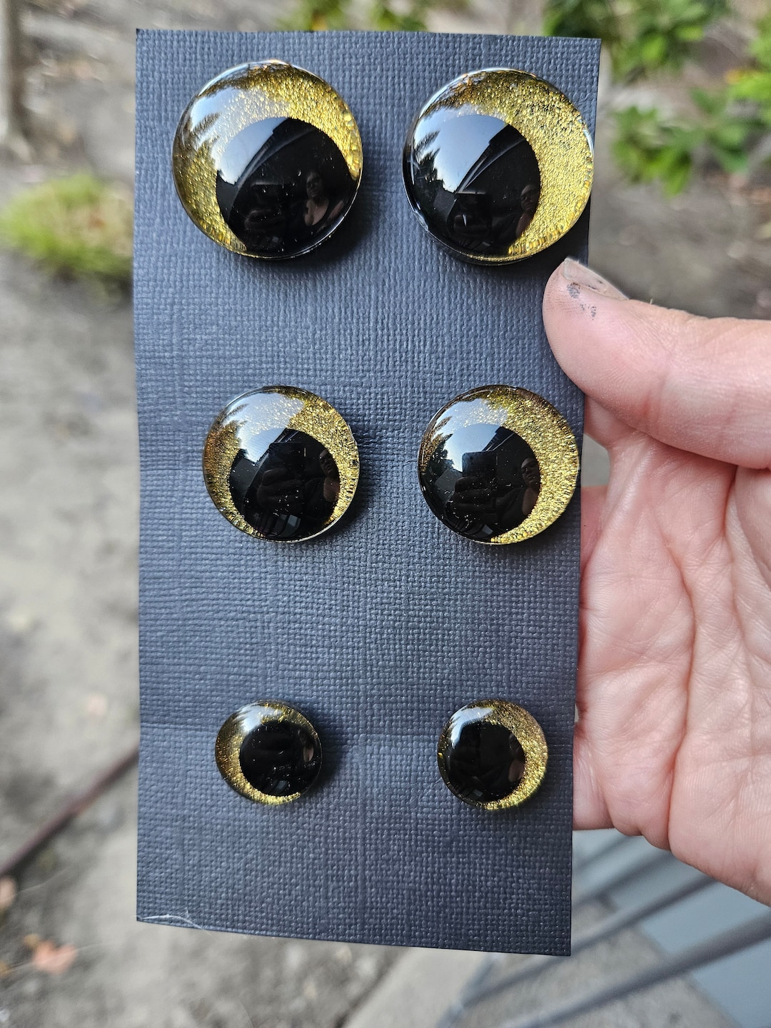 Sinker Safety Eyes, Purple Sinker Safety Eyes, Handpainted Safety Eyes ...