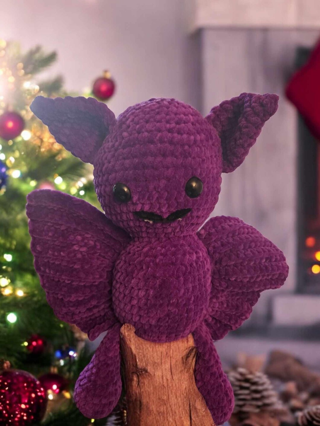 Cuddly Bat Amigurumi, Halloween Adopt a Friend, Ready to Ship, Bat ...