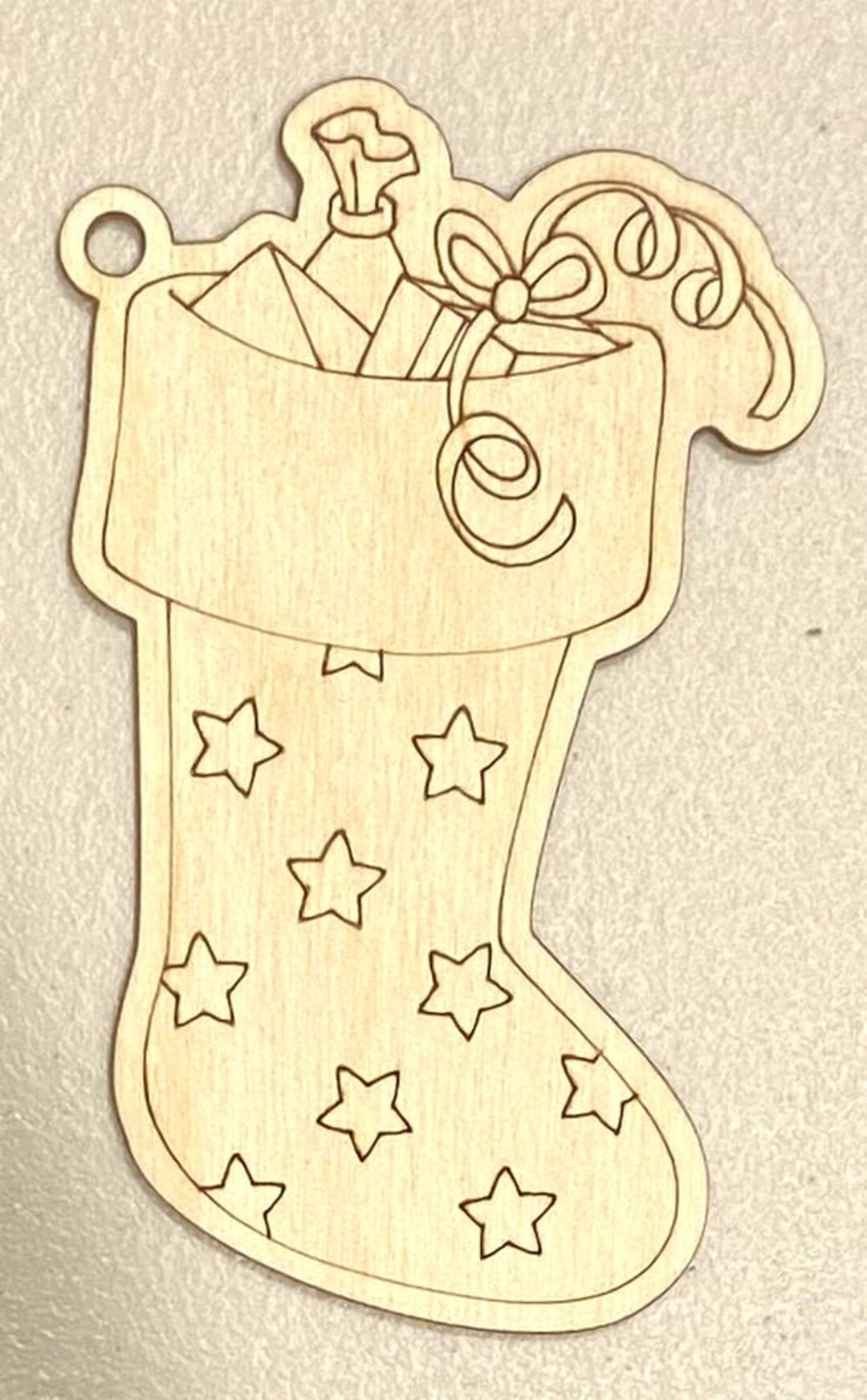 Ready to Paint Wood Ornament - Stocking - S006 - Etsy