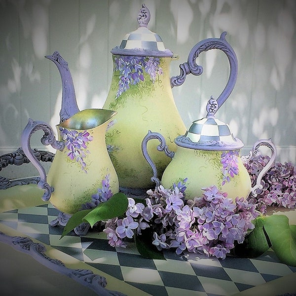 Silver Plate Tea Set - Etsy