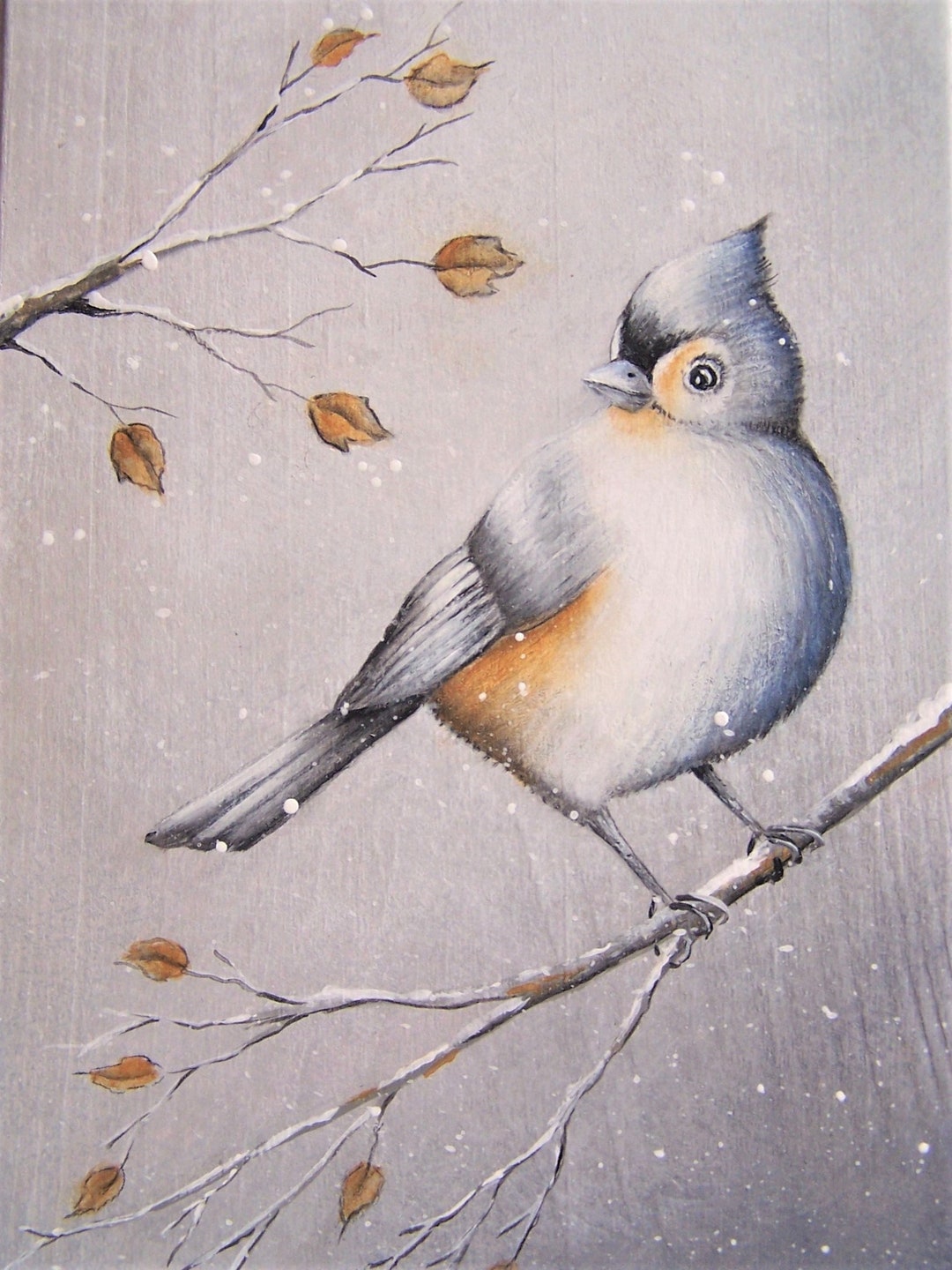 Pair of Tufted Titmouse - Etsy