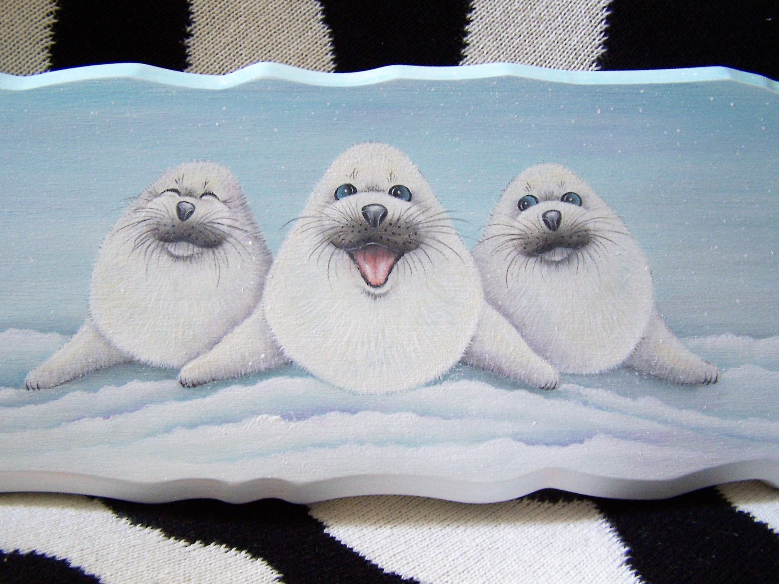 Silly Seal Trio - Etsy