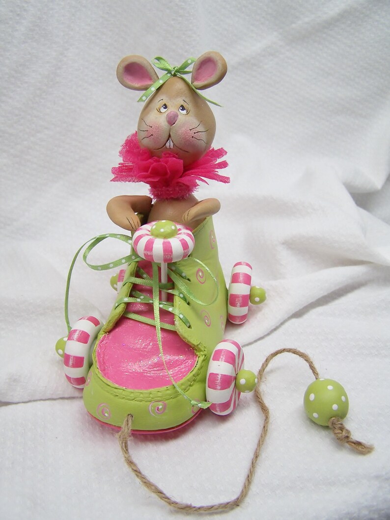 Christmas Mouse Baby Shoe Pull Toy - Etsy