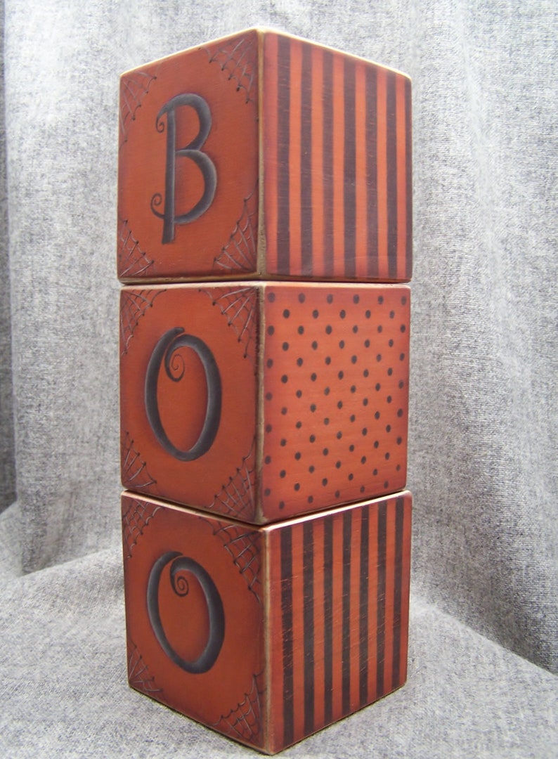 Boo Blocks - Etsy