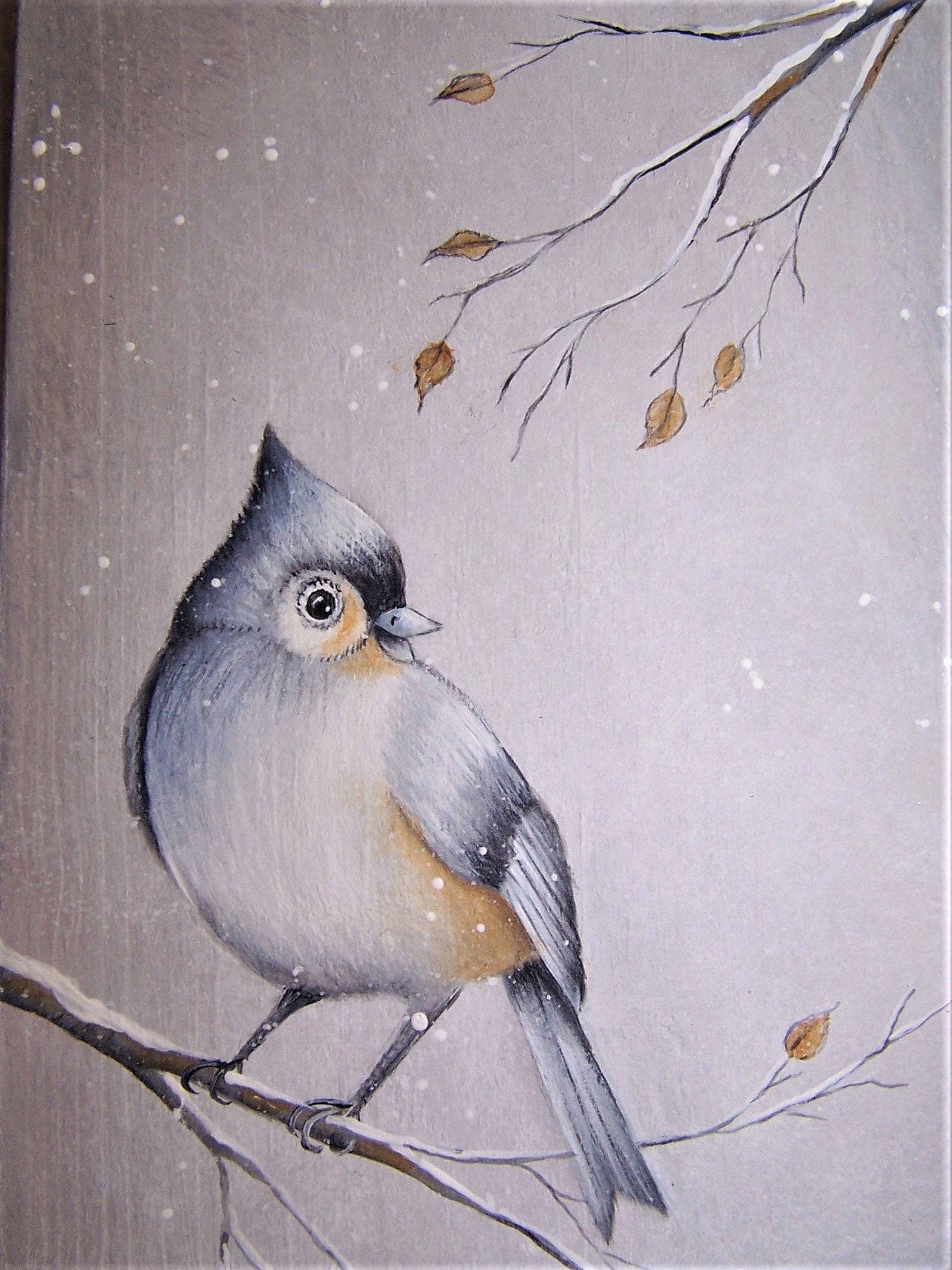 Pair of Tufted Titmouse - Etsy