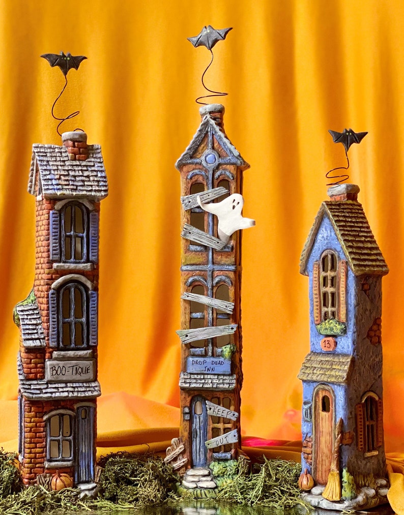Oak Knob Halloween Houses - Etsy