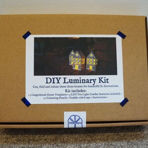 Digital Download for Luminary Lantern Kit // DIY Gift // Colouring in ...