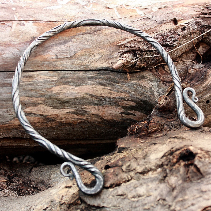 Forged Iron Neck Torc Forged Torc Viking Torc Medieval | Etsy