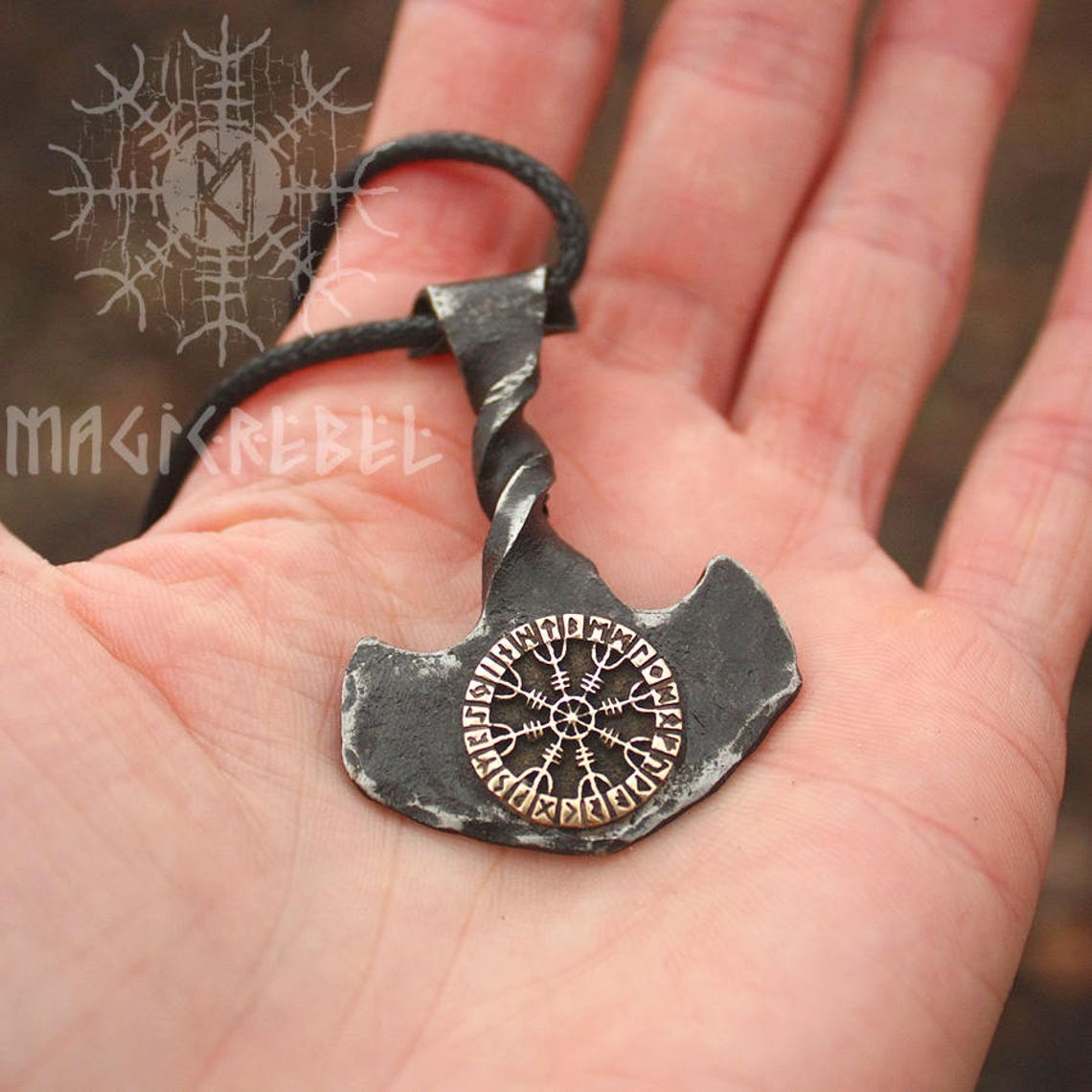 Forged Iron Thor Hammer Twisted Handle Viking Mjolnir Bronze - Etsy