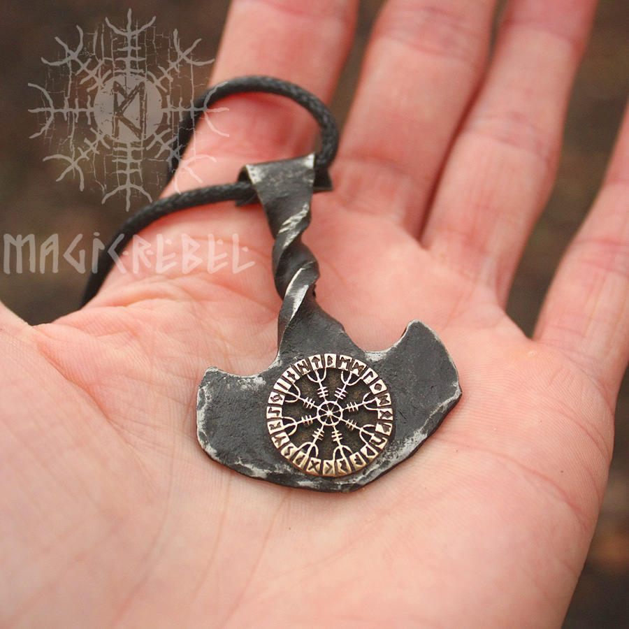 Forged Iron Thor Hammer Twisted Handle Viking Mjolnir Bronze - Etsy