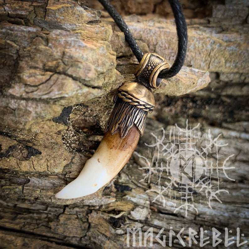 Viking Pendant, Wolf Fang, Wolf Tusk, Wolf Pendant, Pagan Pendant ...