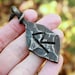 Forged Iron Raido Rad Rune Viking Amulet Runic Nordic Pendant Talisman ...