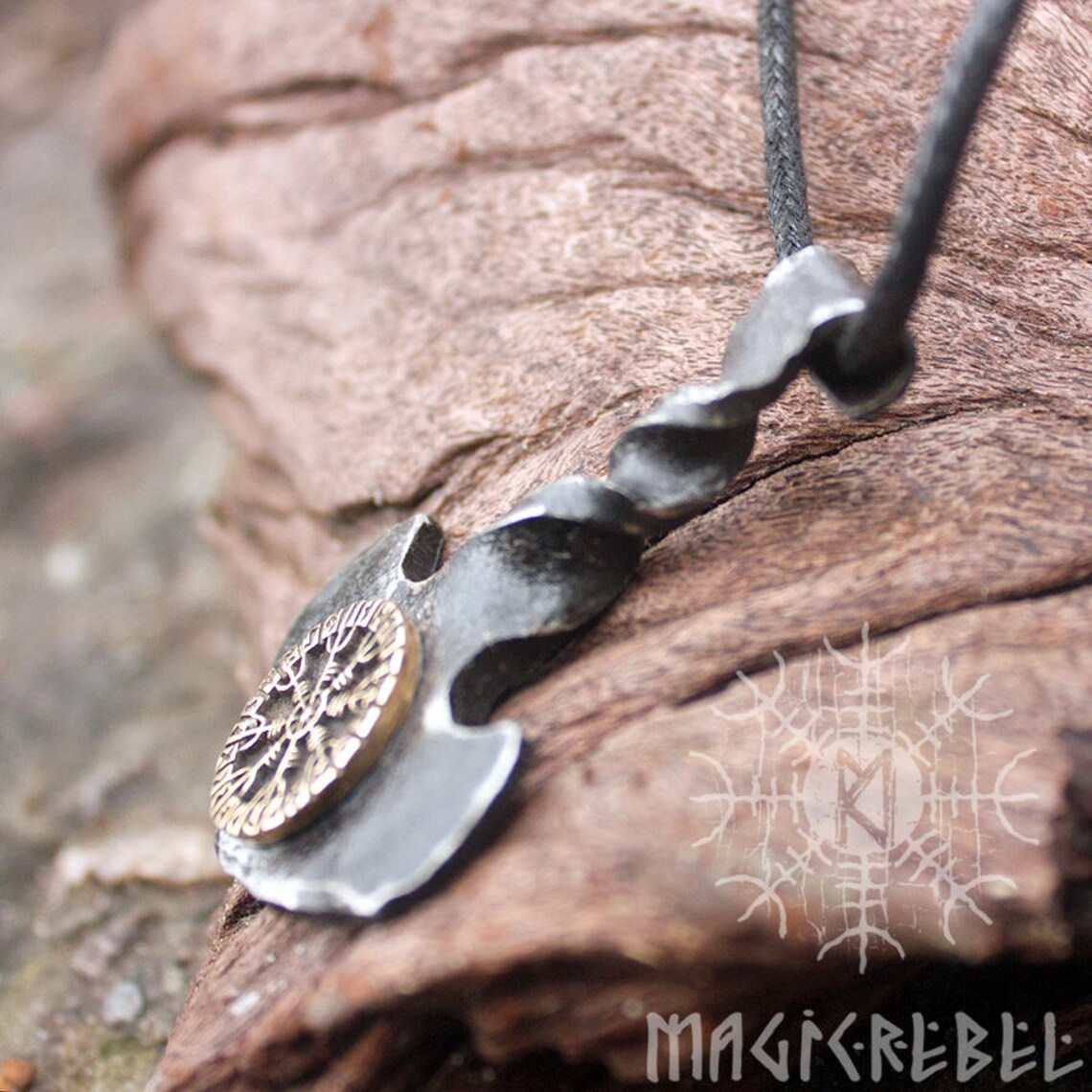 Forged Iron Thor Hammer Twisted Handle Viking Mjolnir Bronze - Etsy